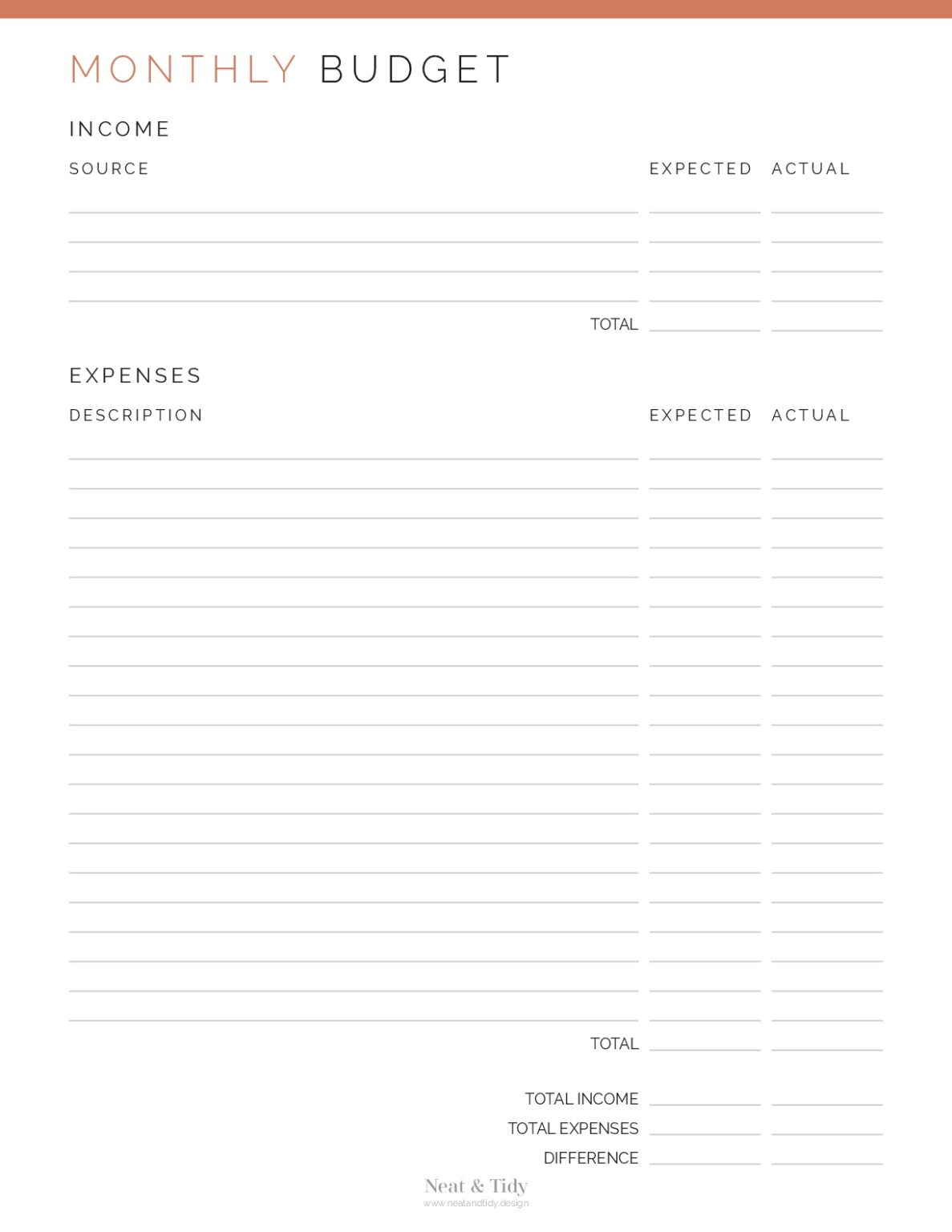 Essential Planner Kit - Neat and Tidy Design