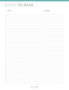 Reading Journal Kit - Neat and Tidy Design