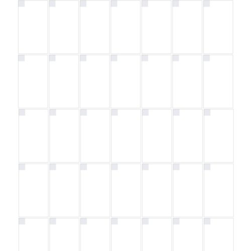 12 month perpetual calendar - Portrait - Neat and Tidy Design