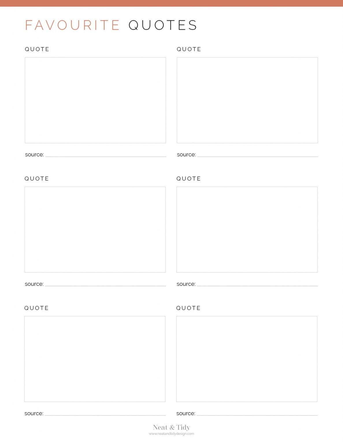 Reading Journal Kit - Neat and Tidy Design