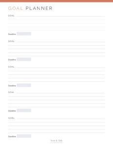 Mini Goal Planning Kit - Neat and Tidy Design