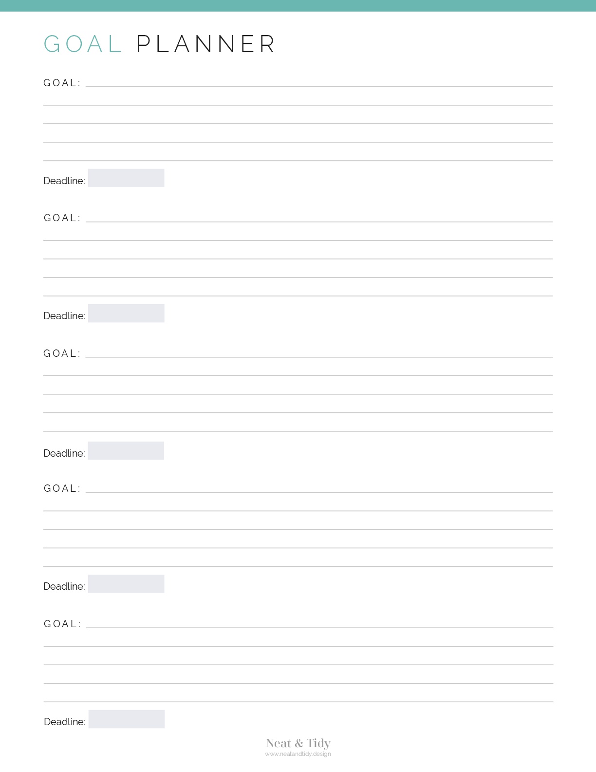 Student Planner Kit - Neat and Tidy Design