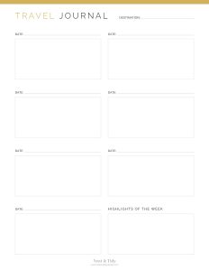 Essential Travel Planner Kit - Neat and Tidy Design