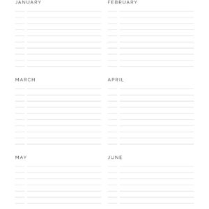 Important Dates - Neat and Tidy Design