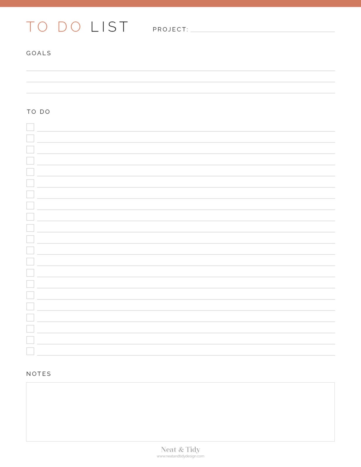Mini Goal Planning Kit - Neat and Tidy Design