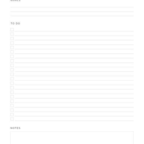 Mini Goal Planning Kit - Neat and Tidy Design