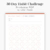 30-Day Habit Challenge - Neat and Tidy Design