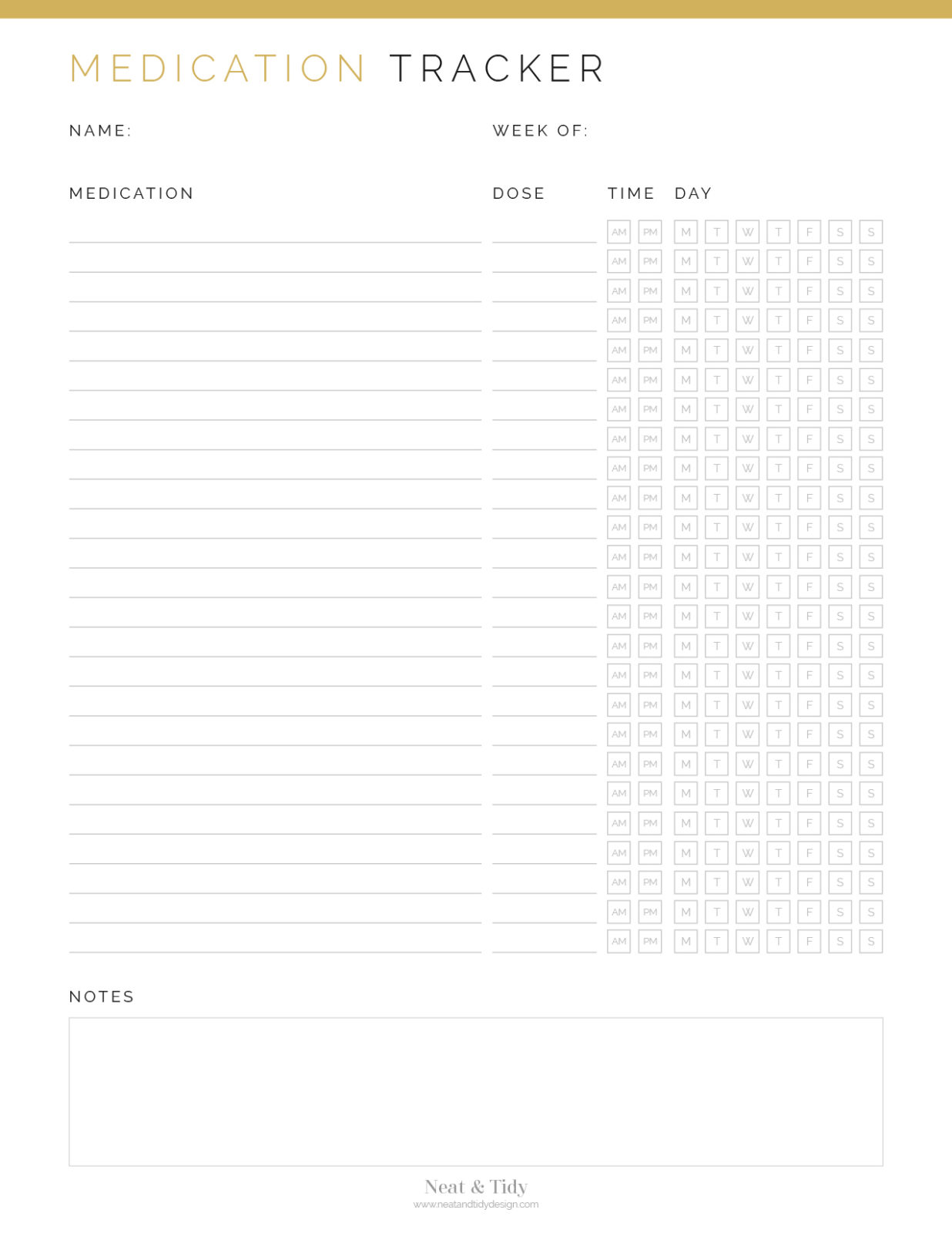 Medical Binder Kit - Neat and Tidy Design