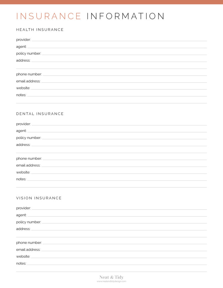 Ultimate Medical Binder Kit - Neat and Tidy Design