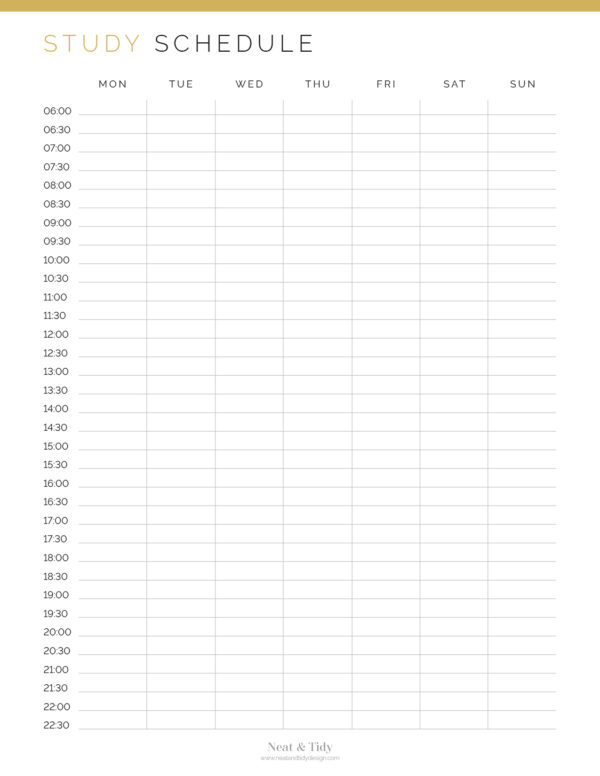 Student Planner Kit - Neat and Tidy Design