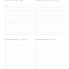 Quadrant To Do List - Neat and Tidy Design