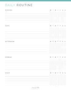 Routines & Habits Kit - Neat and Tidy Design