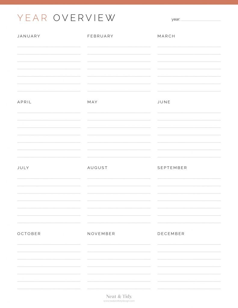 Time Planner Kit - Neat and Tidy Design