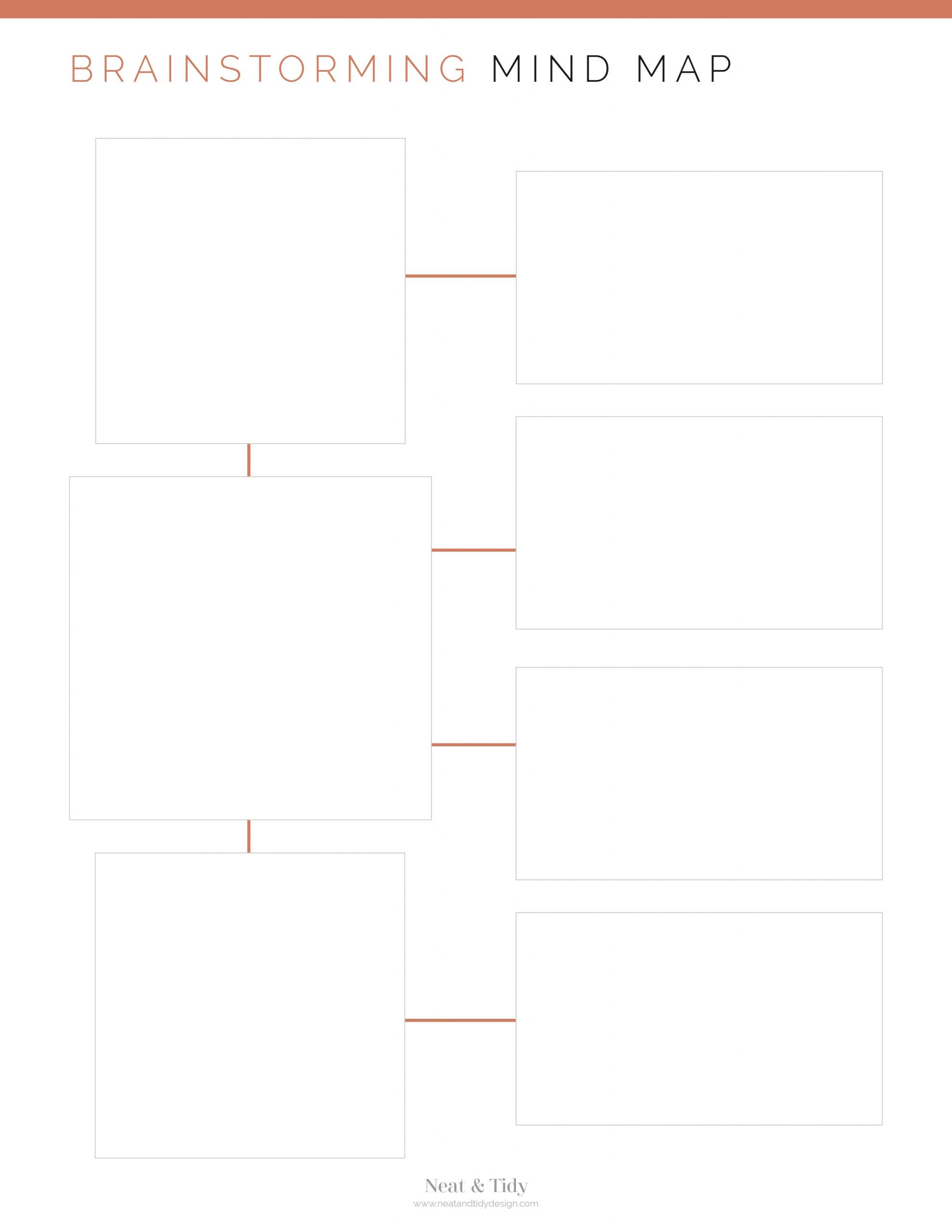 Brainstorming Mind Maps - Neat and Tidy Design