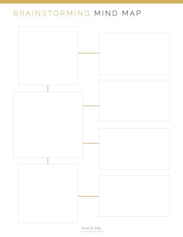 Brainstorming Mind Maps - Neat and Tidy Design