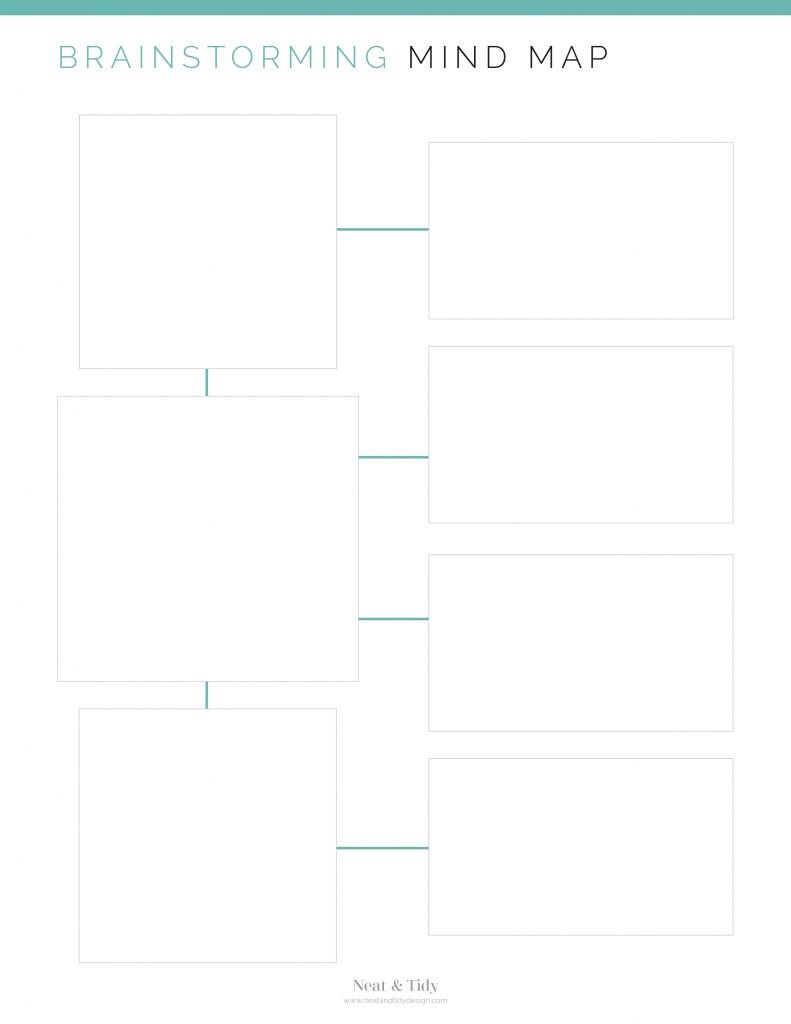 Brainstorming Mind Maps - Neat and Tidy Design