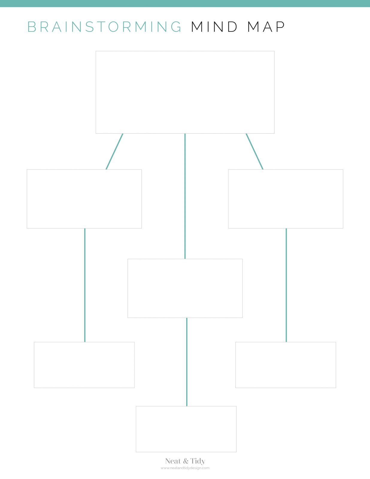 Brainstorming Mind Maps - Neat and Tidy Design