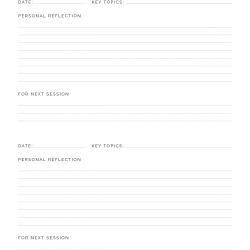 Therapy Notes - Neat and Tidy Design