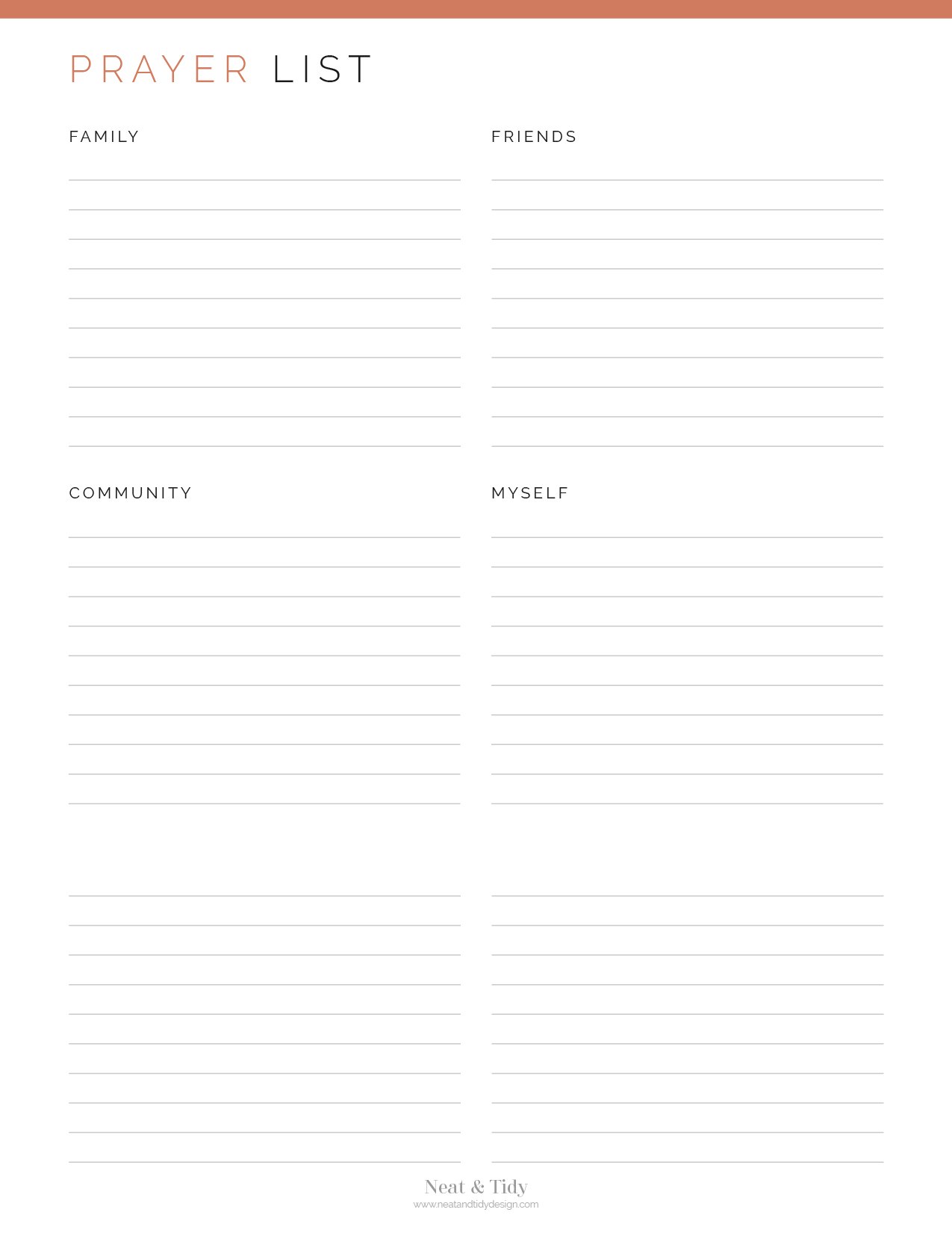 Bible Study Planner Kit - Neat and Tidy Design