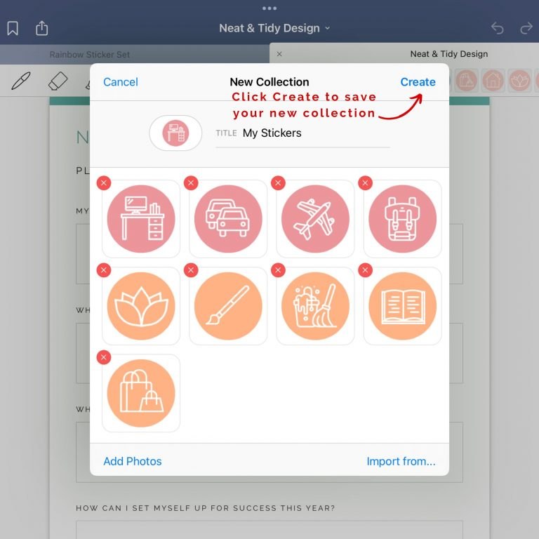 How to Use Digital Stickers in GoodNotes - Neat and Tidy Design