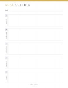 Mini Goal Planning Kit - Neat and Tidy Design
