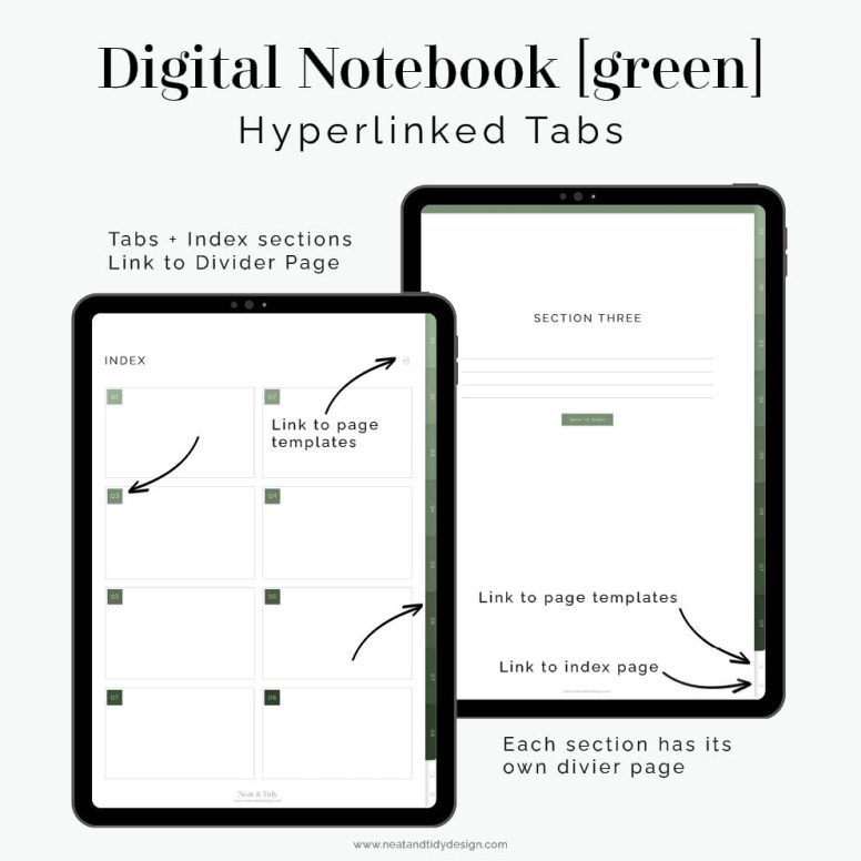 Digital Notebook - Neat and Tidy Design