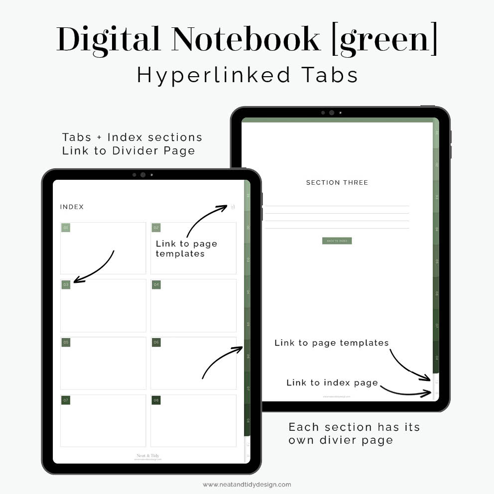 Digital Notebook - Neat and Tidy Design