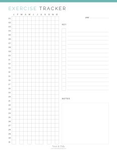 Exercise Tracker - Neat and Tidy Design