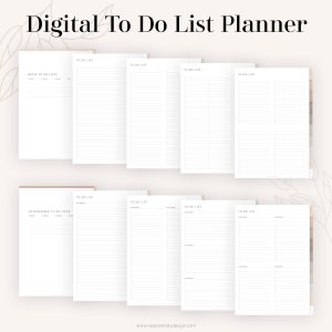 Digital To Do List Planner - Neat and Tidy Design
