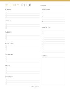 Weekly Planner Bundle - Neat and Tidy Design